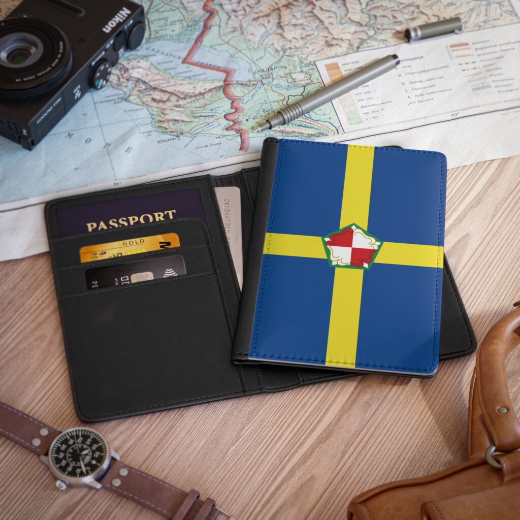 Pembrokeshire Flag Passport Cover - Around Tenby